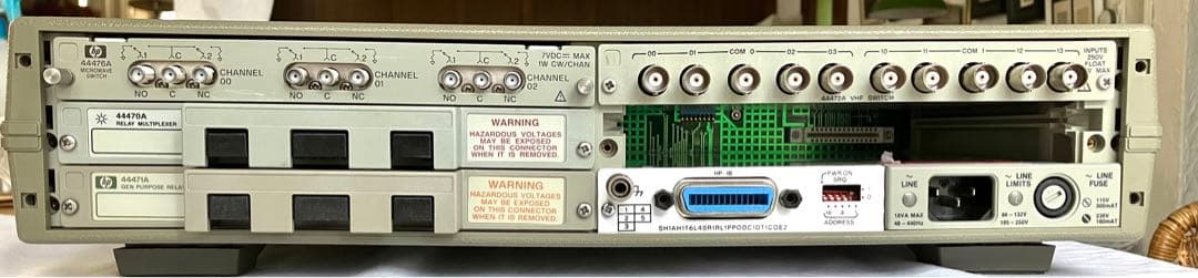 HP 3488A スイッチユニット 4Module付属 GPIB-USB制御付き