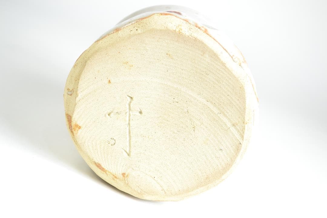 茶道具　鵬雲斎大宗匠書付　志野水指　加藤　十右衛門造