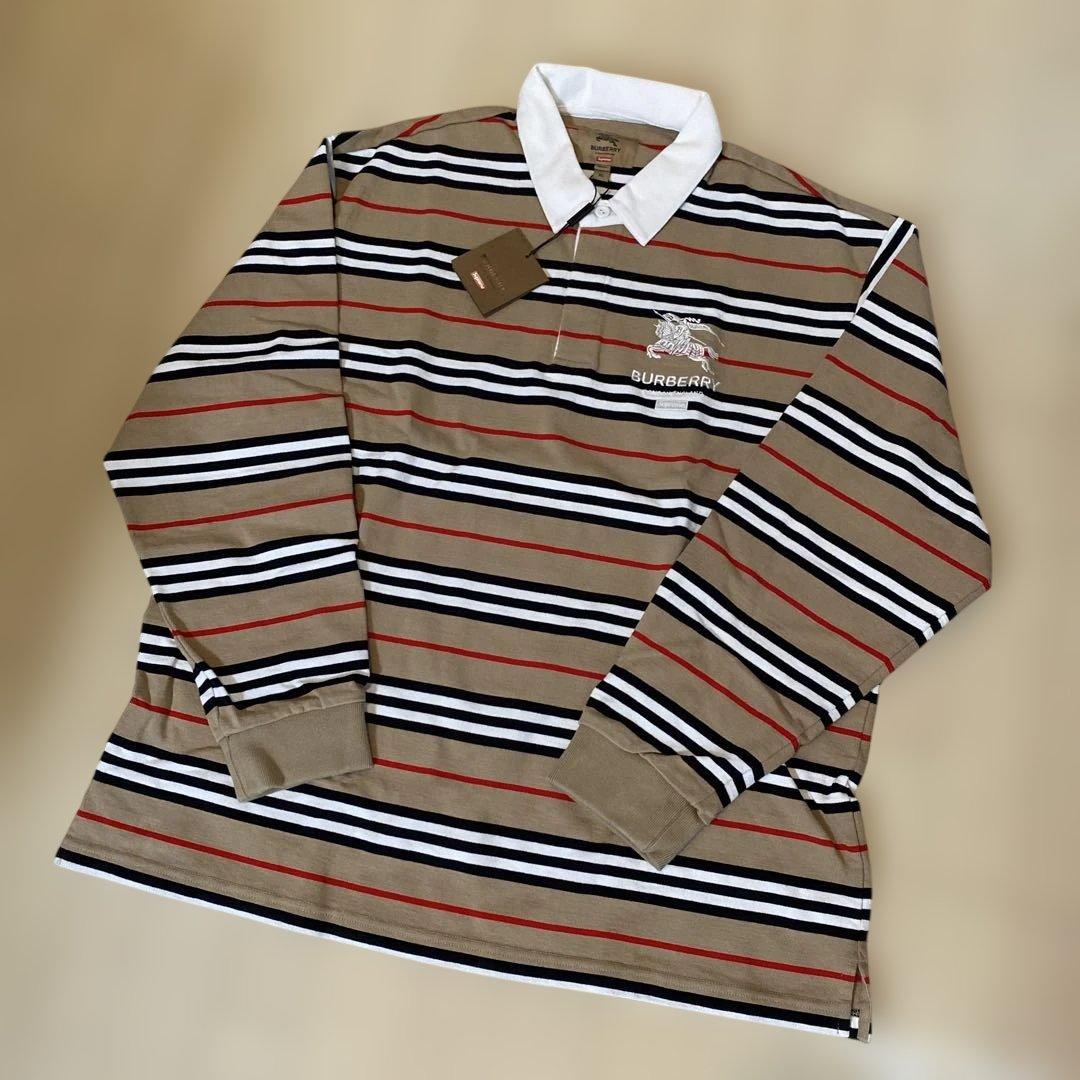 ⚠️超極少品⚠️ Supreme Burberry Rugby