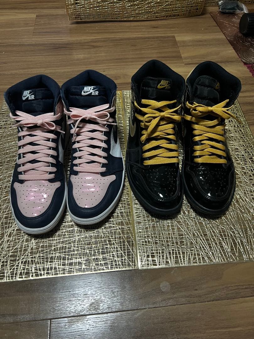 シューズ(男性用) Air Jordan 1 High OG Black-lic Gold
