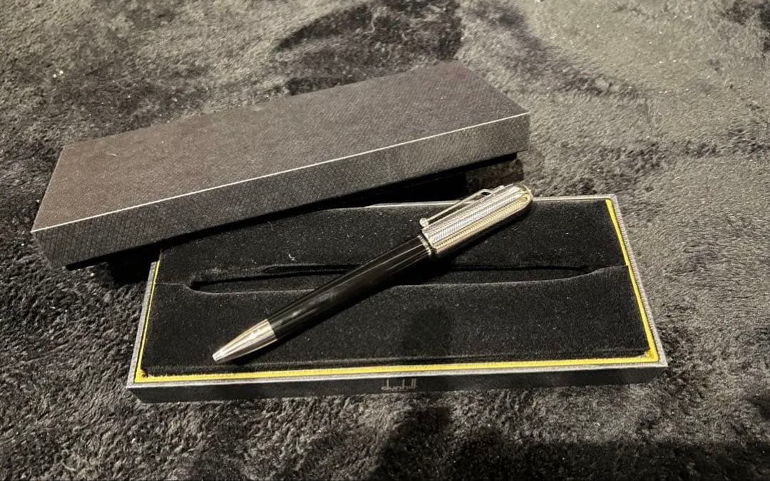 dunhill ボールペン 黒 専用ケース付き