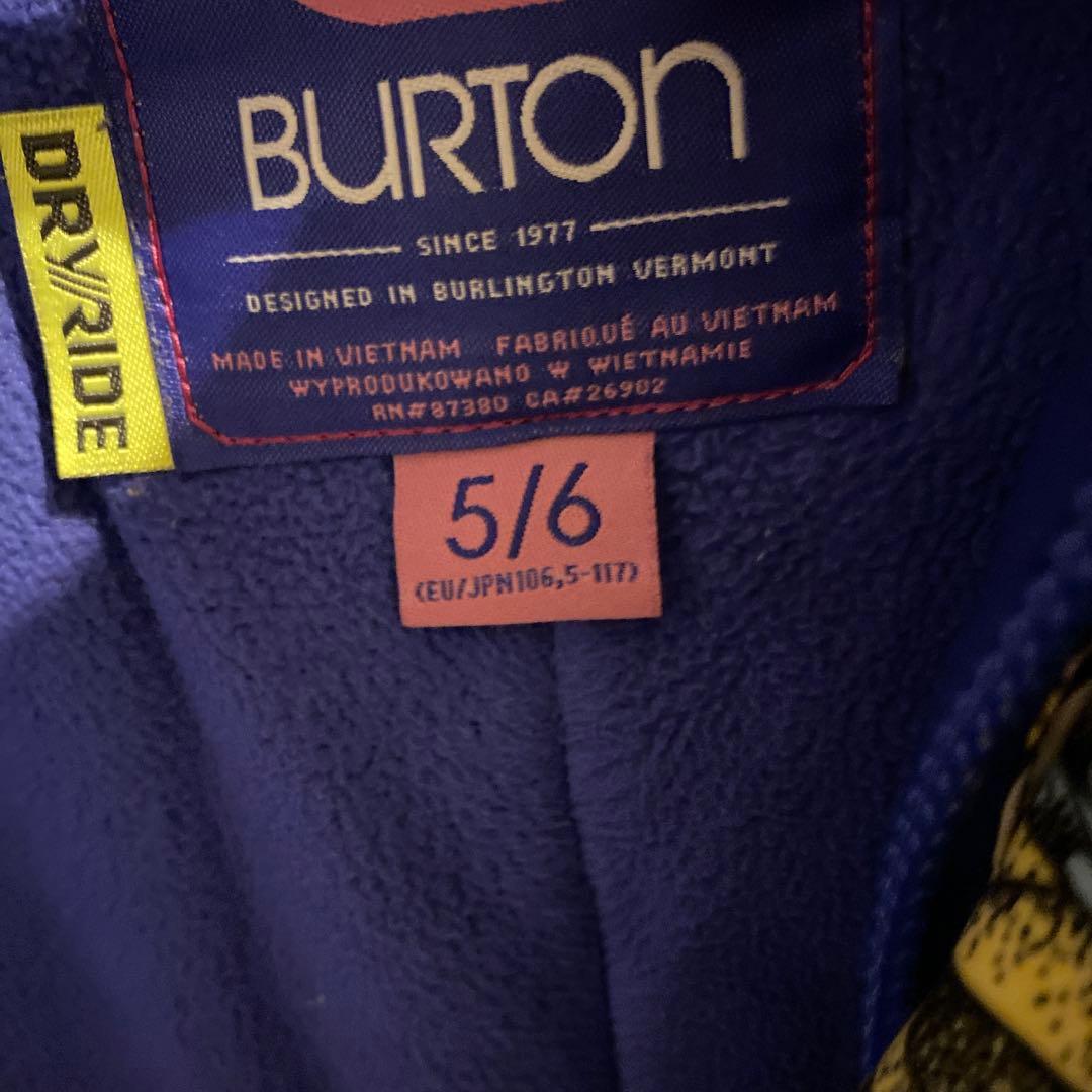 【110cm】BURTON キッズ スノーボード ウエア