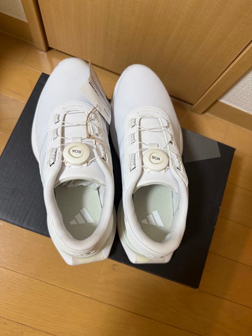 【値下げ】adidas ゴルフ　スパイク　24cmホワイト