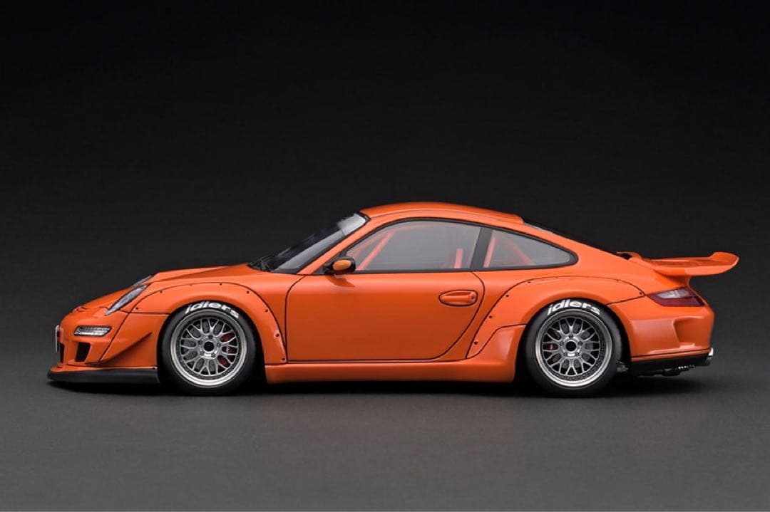 ミニカー 1/18 RWB 997 GT3 Orange With Mr.Nakai
