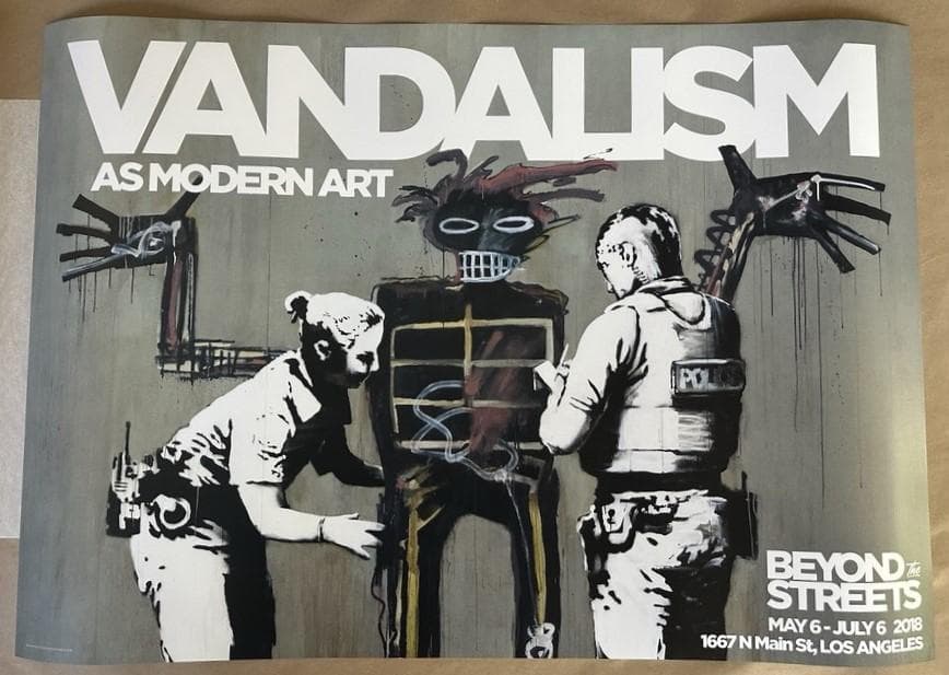 Banksy バンクシー 「Vandalism as Modern Art」