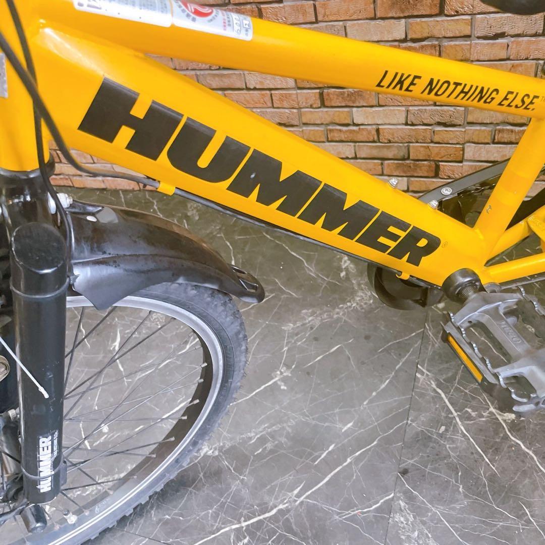 【75】子供用自転車 子供車 HUMMER イエロー 22インチ