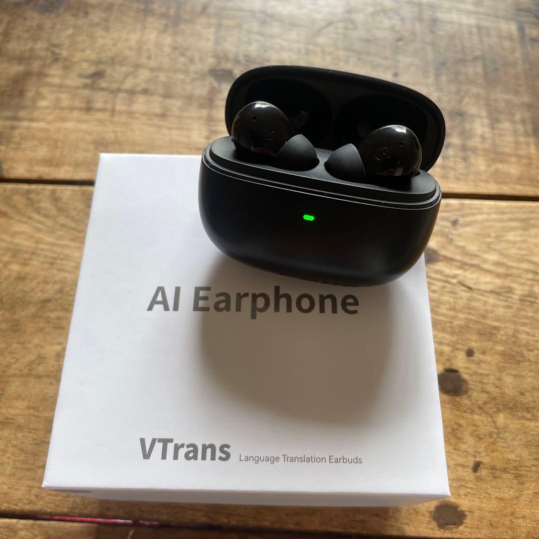 VTrans AI Earphone 150言語翻訳　ワイヤレスイヤホン