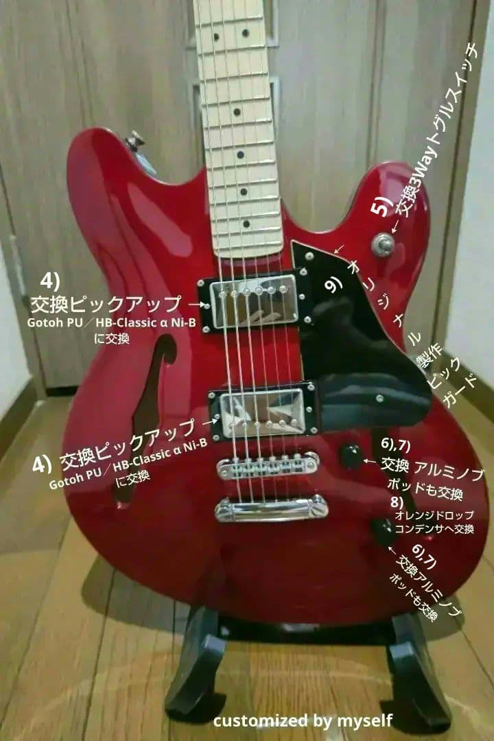 A*a様 Squier Starcaster by fenderチューンナップ品