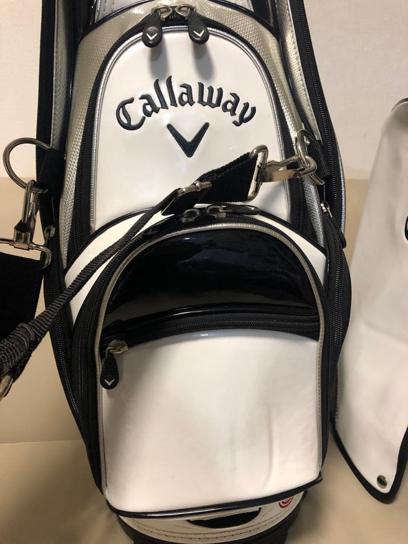 【美品】Callaway キャロウェイ ゴルフ エナメル３点式キャディバッグ