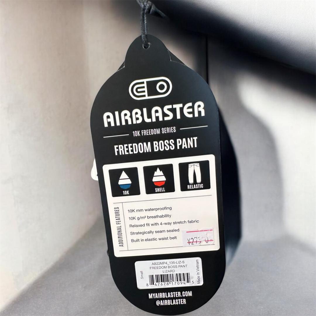 AIRBLASTER　ユニセックス　スノーボードパンツ 　S　新展示品