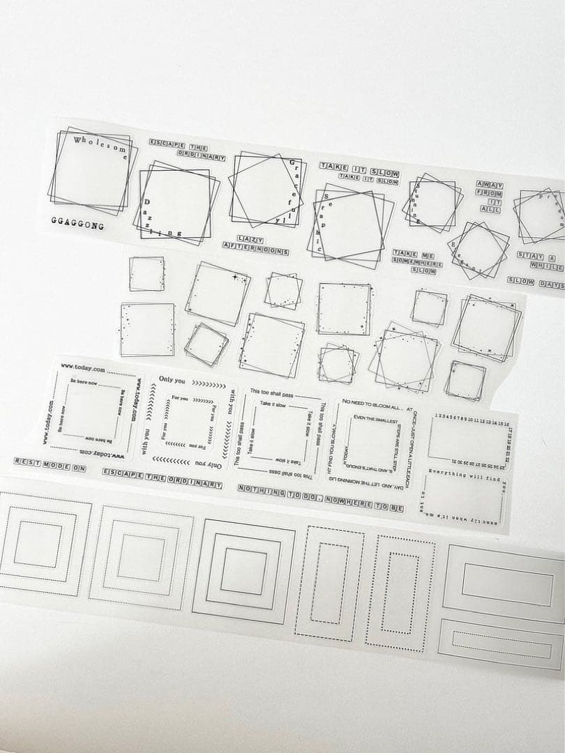 ggaggong 海外マスキングテープ　マステ 【2545】