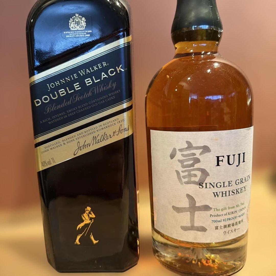 シングルグレーンウイスキー 富士 とJOHNNIE WALKER