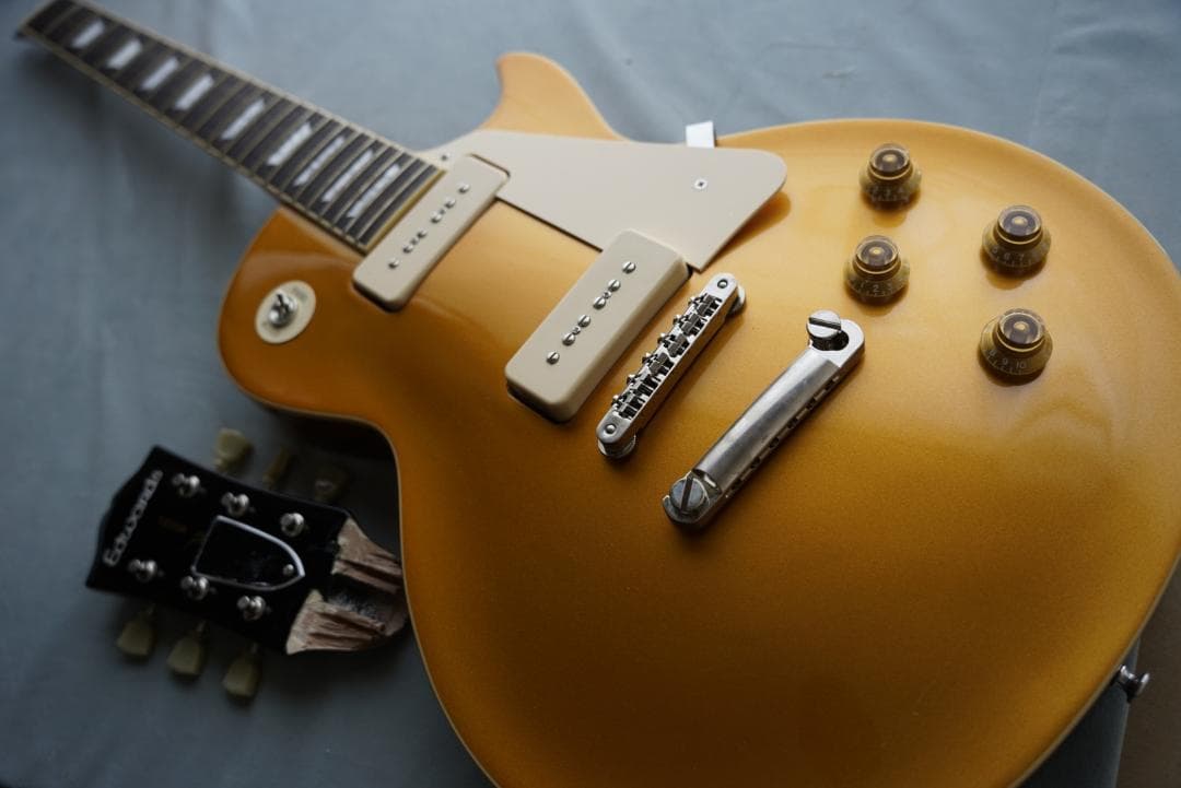r*u様 新品　ネック破損　EDWARDS E-LP-STD/P Gold To