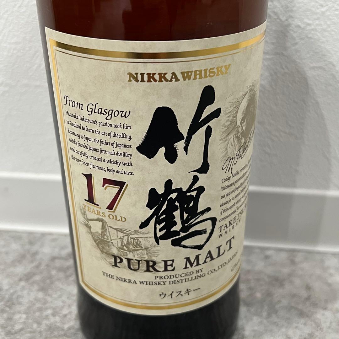 未開栓 NIKKA 竹鶴 17年 ピュアモルト 700ml 古酒 ウィスキー