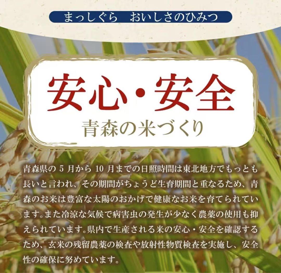 国産米「まっしぐら 」青森県産 甘い　もっちり　大粒　安心　安全