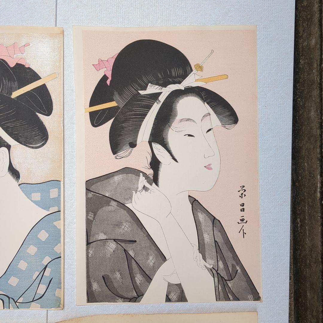 浮世絵版画　大判 6点をセットで提供　1