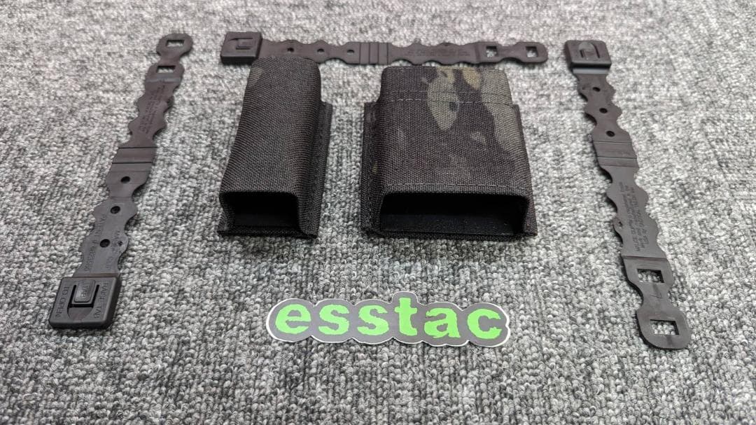 実物 esstac 5.56 シングル+シングルピストル マグポーチ セット