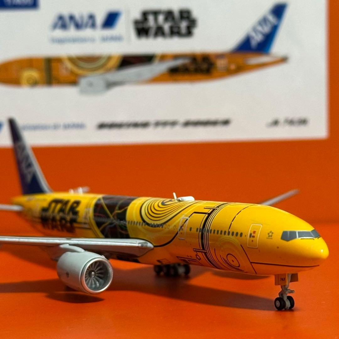 航空機・ヘリコプター JC ANA C-3PO B777-200ER JA743A 1/400