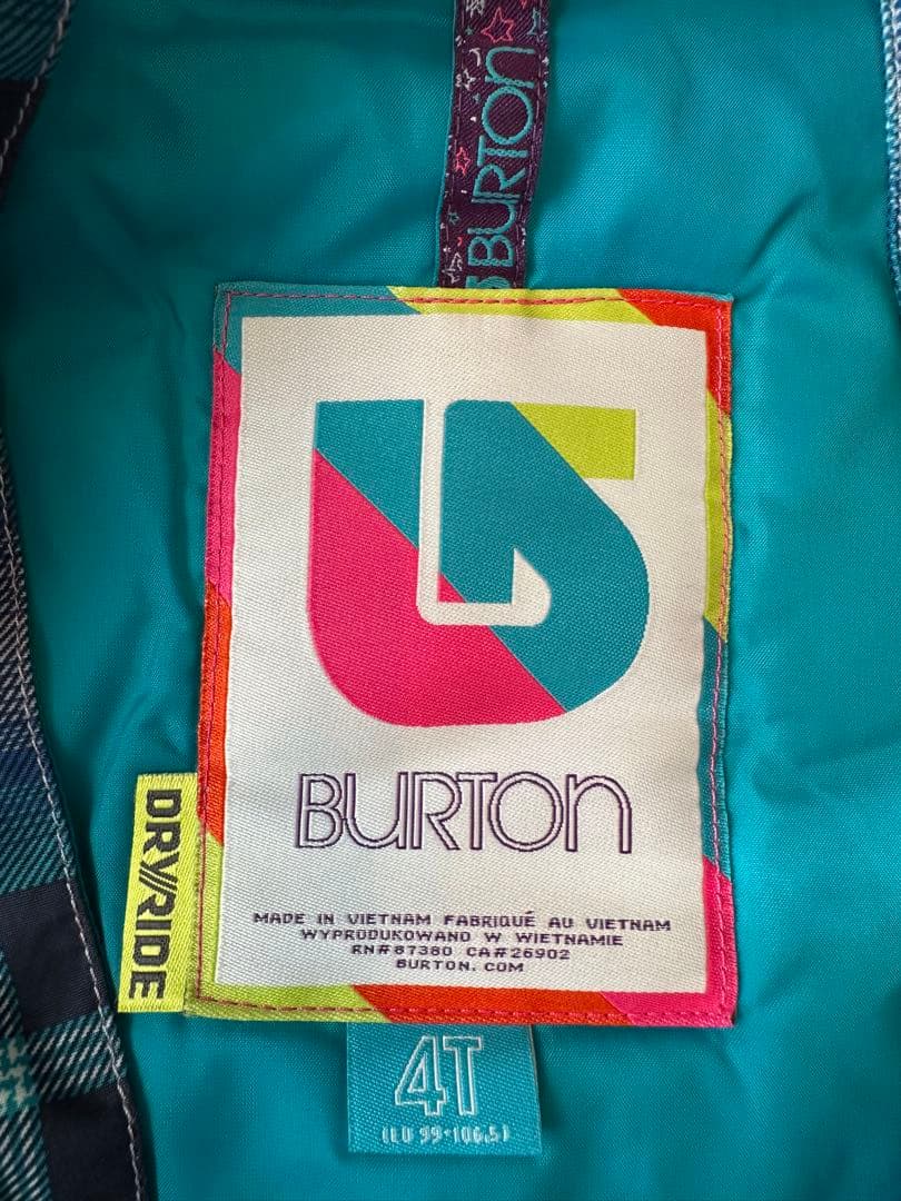 BURTON バートン 4T スノーウェア４点セット　グローブ、靴下はおまけ