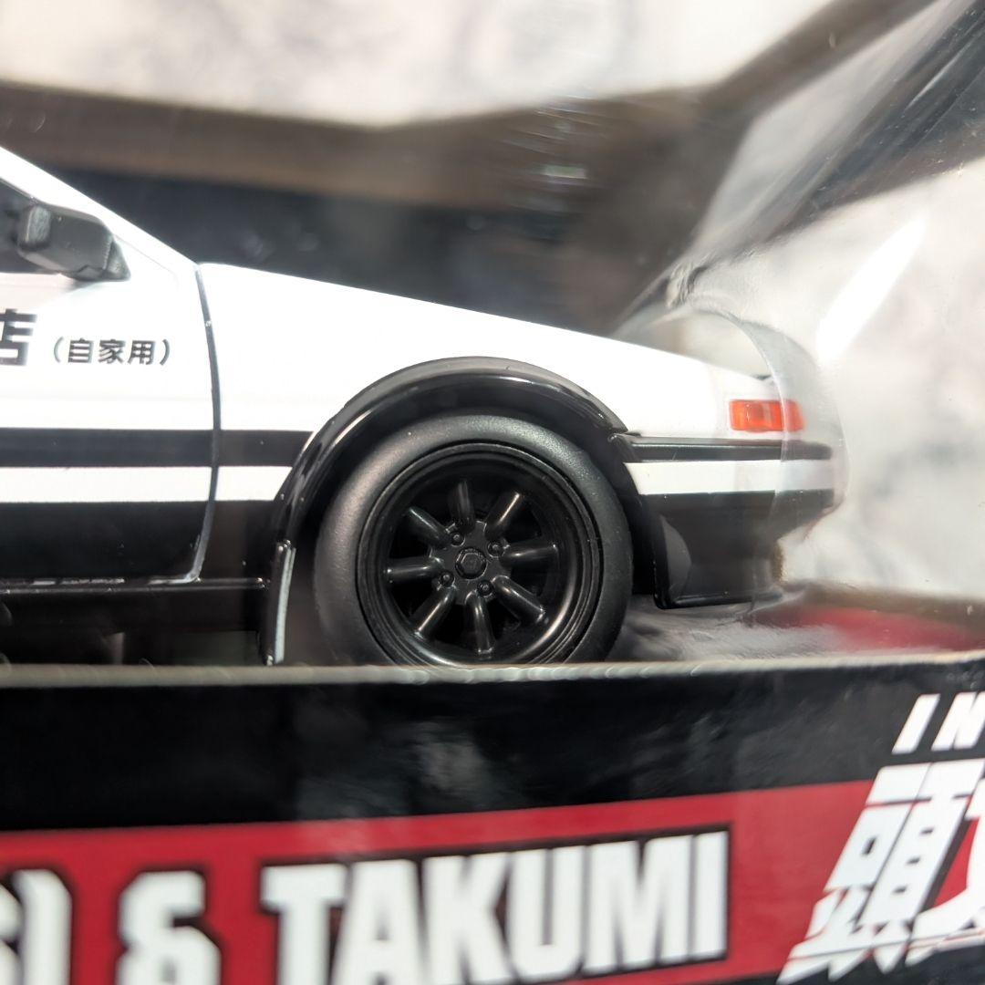 イニシャルD　藤原とうふ店　トレノ AE86 ミニカー　フィギュアセット　人気