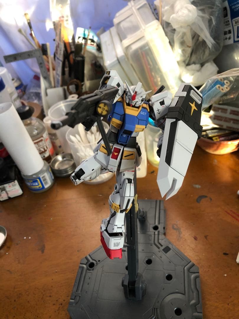 海外製プラモデル　1/144改造パーツ使用　ガンダム7号機