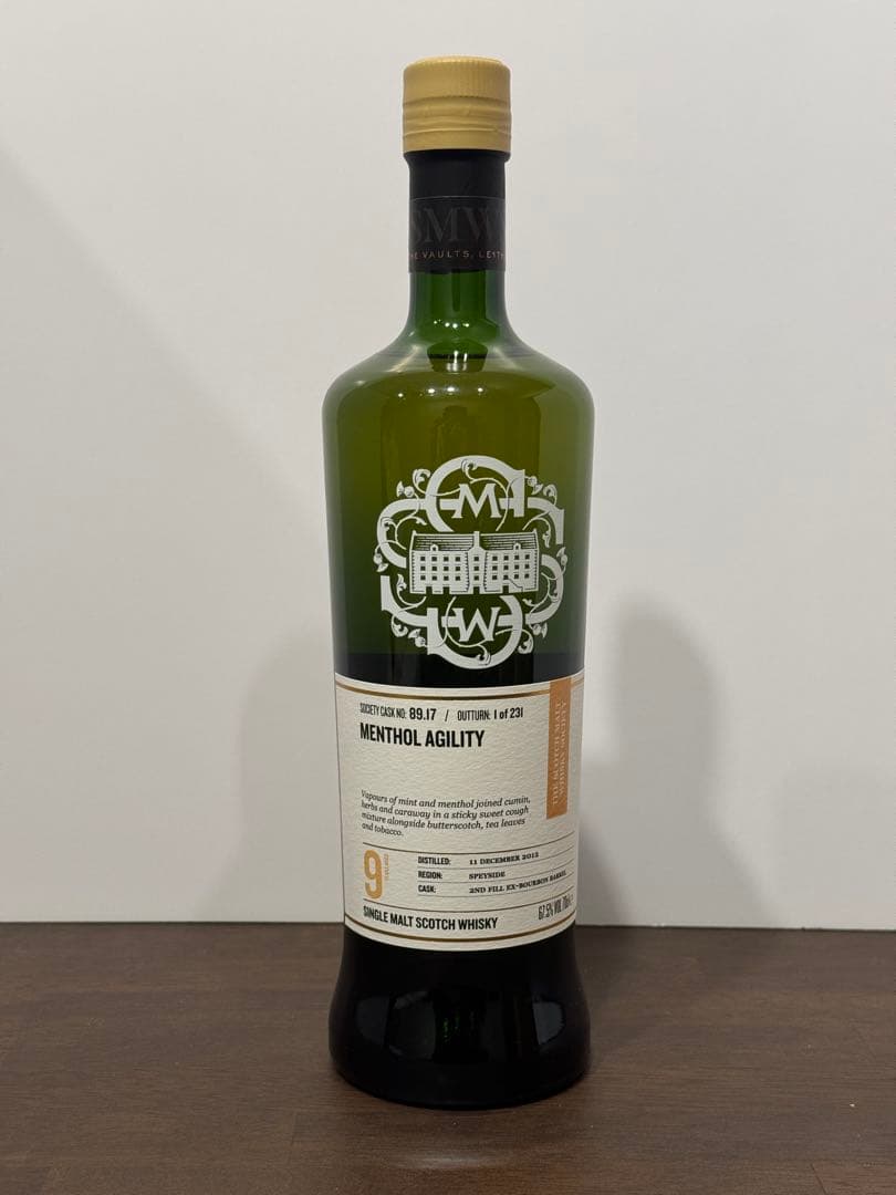 SMWS 89.17 MENTHOL AGILITY 9年 (トミントール)