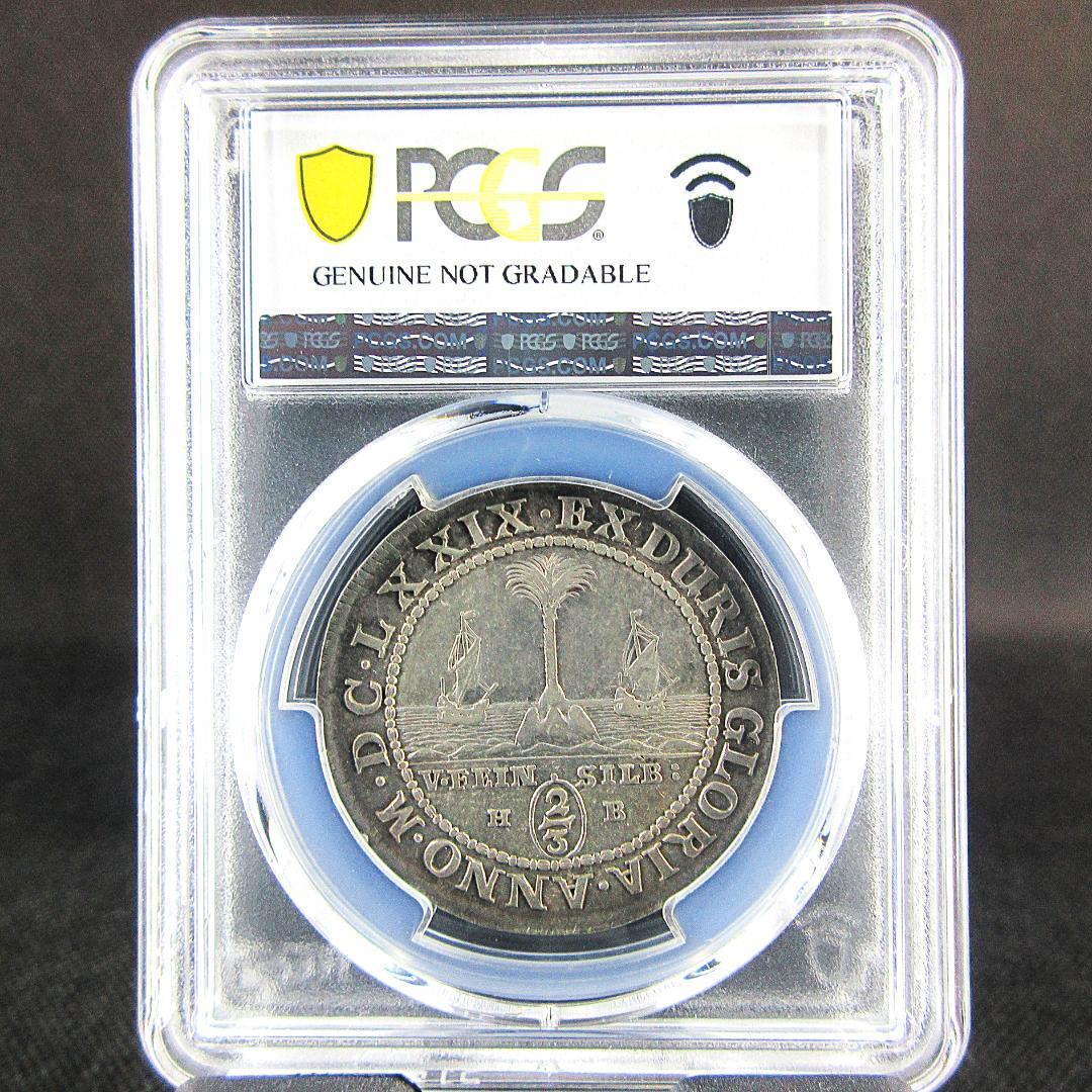 1679 ドイツ 2/3 ターラー 銀貨 PCGS ブラウンシュヴァイク 