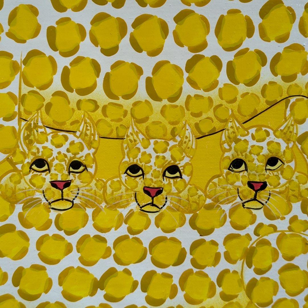 『 Yellow Leopard fam 』by Zuberi 30*40cm