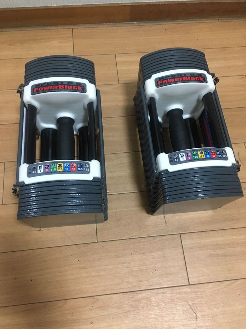 ①POWERBLOCK SPORT5.0パワーブロック ダンベル 23Kg×1個