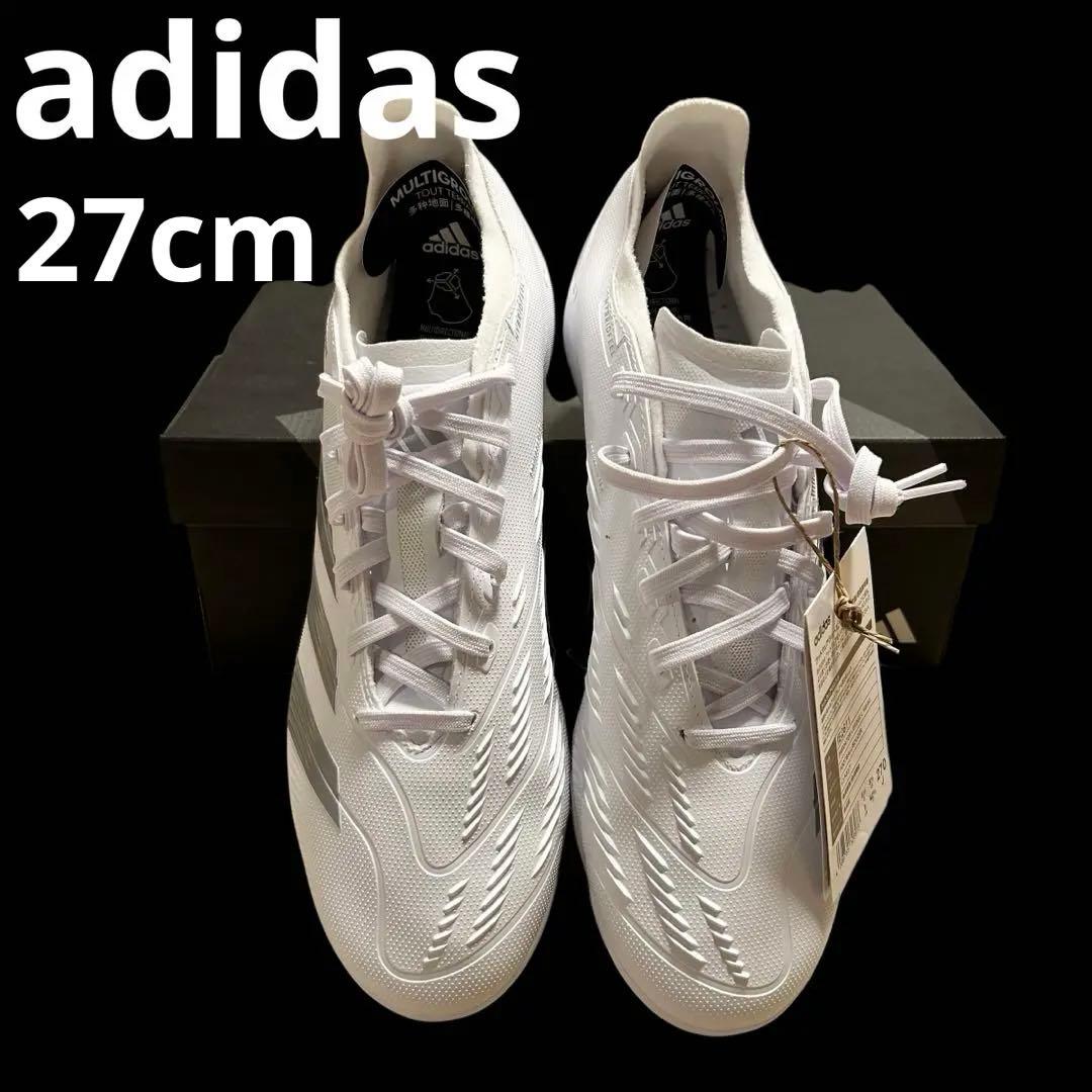 アディダス 　ホワイト 27cm 未使用品　サッカースパイク　adidas