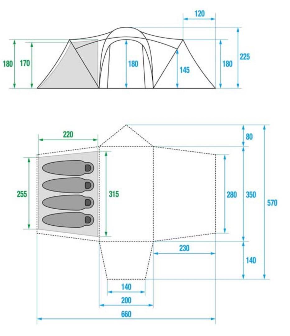 ノースフェイス ノーチラス4×4 インナーテント、ルーフプリント、フットプリント
