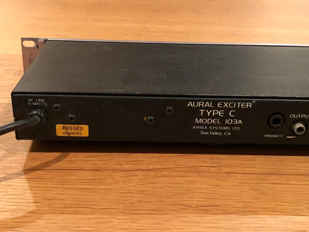 APHEX AURAL EXCITER TYPE C 103A名機