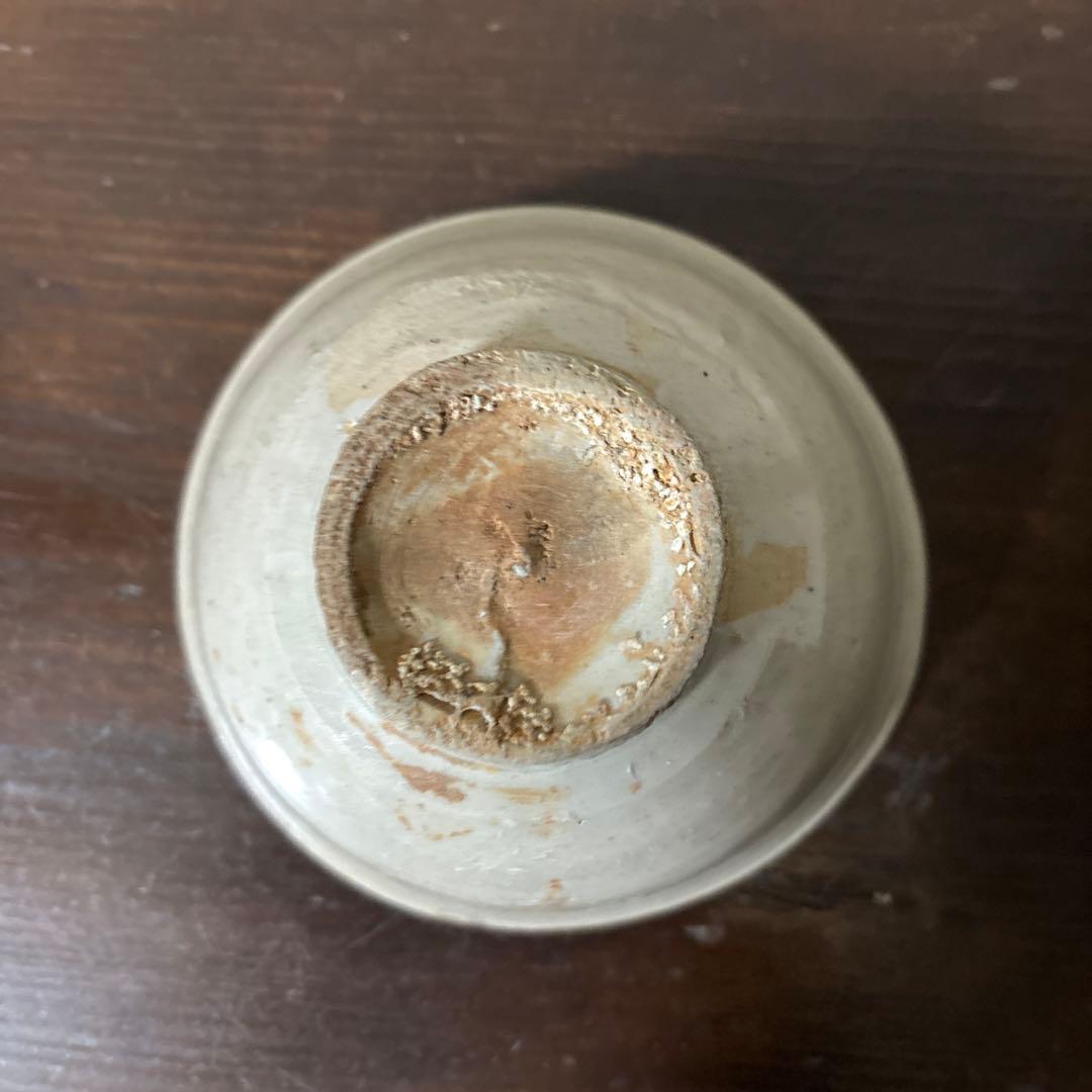 李朝小鉢　堅手　白磁　小服茶碗　大盃　韓国アンティーク　古道具　古民芸　古陶磁