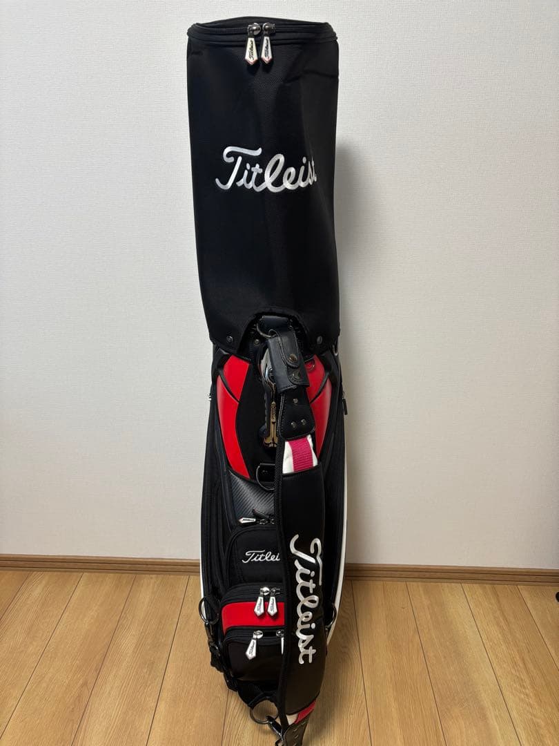 ⭐︎美品⭐︎Titleist タイトリスト　キャディバッグ 黒赤