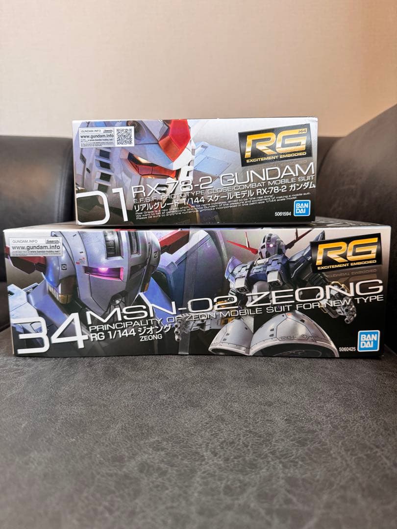 【新品】RG MSN-02 ジオング & RX-78-2 ガンダム 2組セット