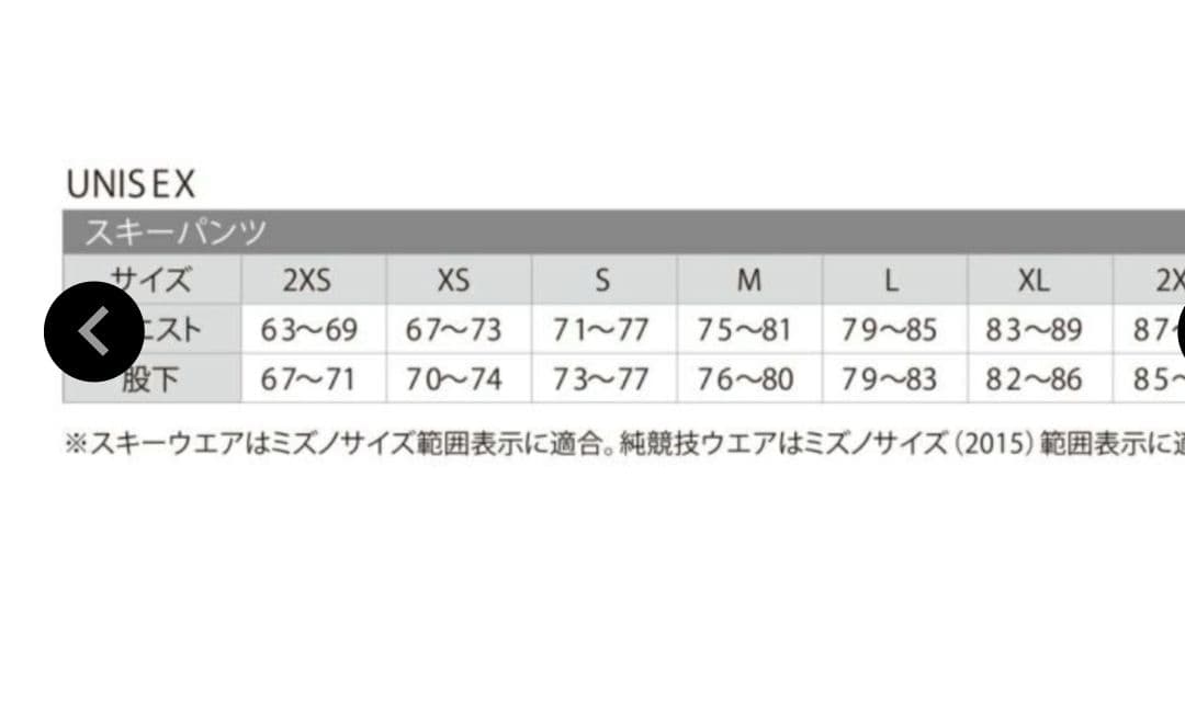 新品タグ付きミズノ パンツ