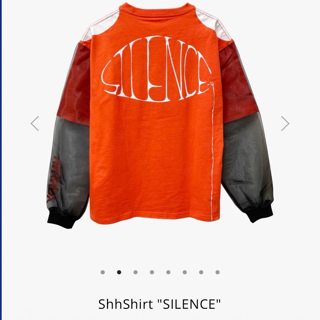 ShhShirt \"SILENCE\" オレンジ Tシャツ