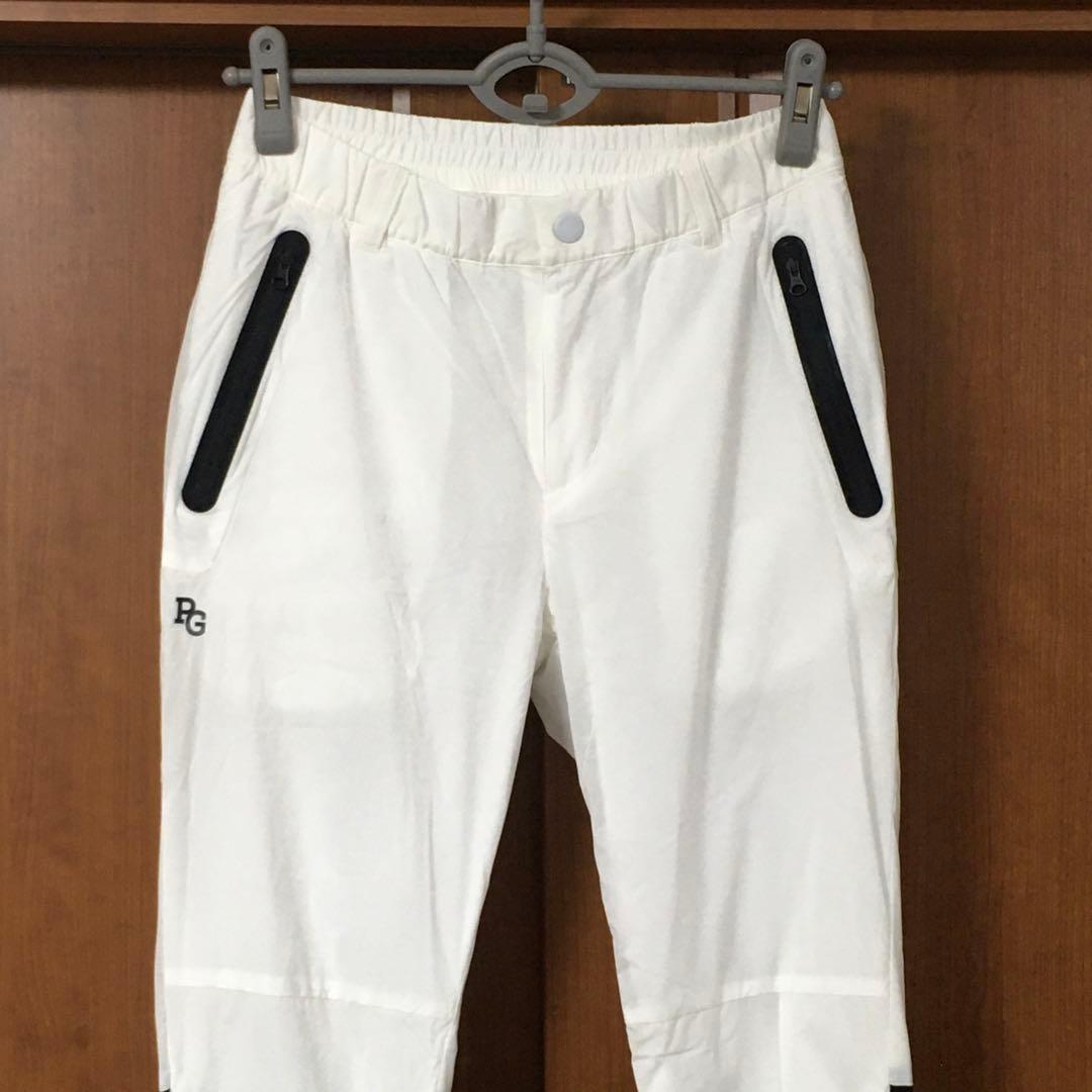 美品　パーリーゲイツ　ストレッチパンツ　０　防寒　白黒　pearly gates