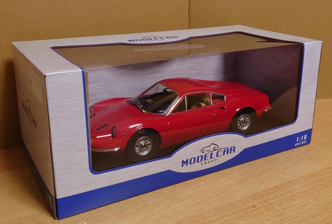 1/18 フェラーリ ディーノ 1969 レッド Dino 246GT MCG製