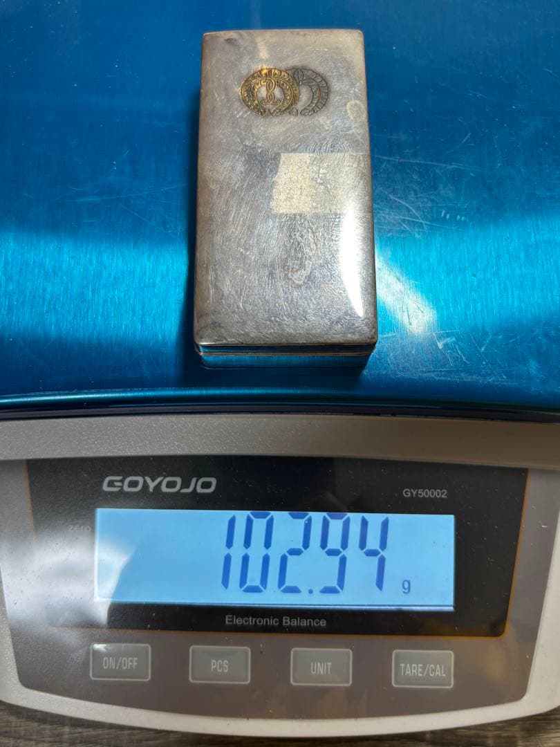 【純銀製】純銀製小箱 物入102.9g！純銀刻印有り！