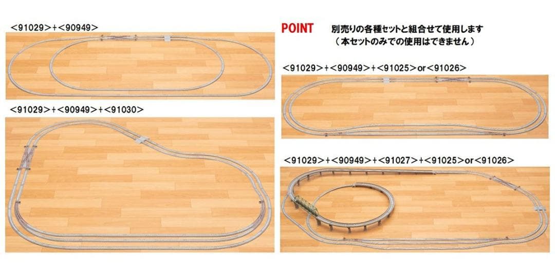 TOMIX 91029 レールセット複線化両渡りポイントセット