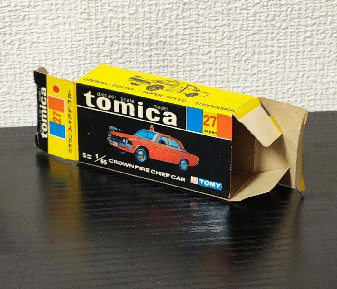 TOMICA　トミカ　ファイヤーチーフカー　1Aホイール　銀サイレン　箱付き