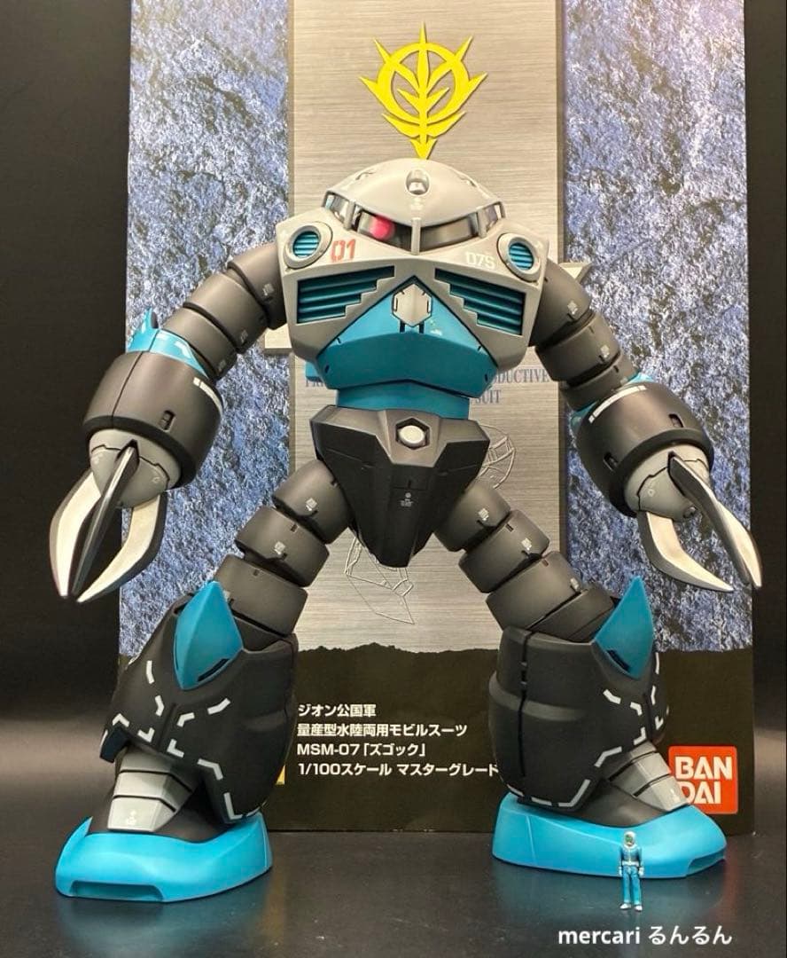 1/100 MSM-07 ズゴック 初音ミクカラーver塗装完成品