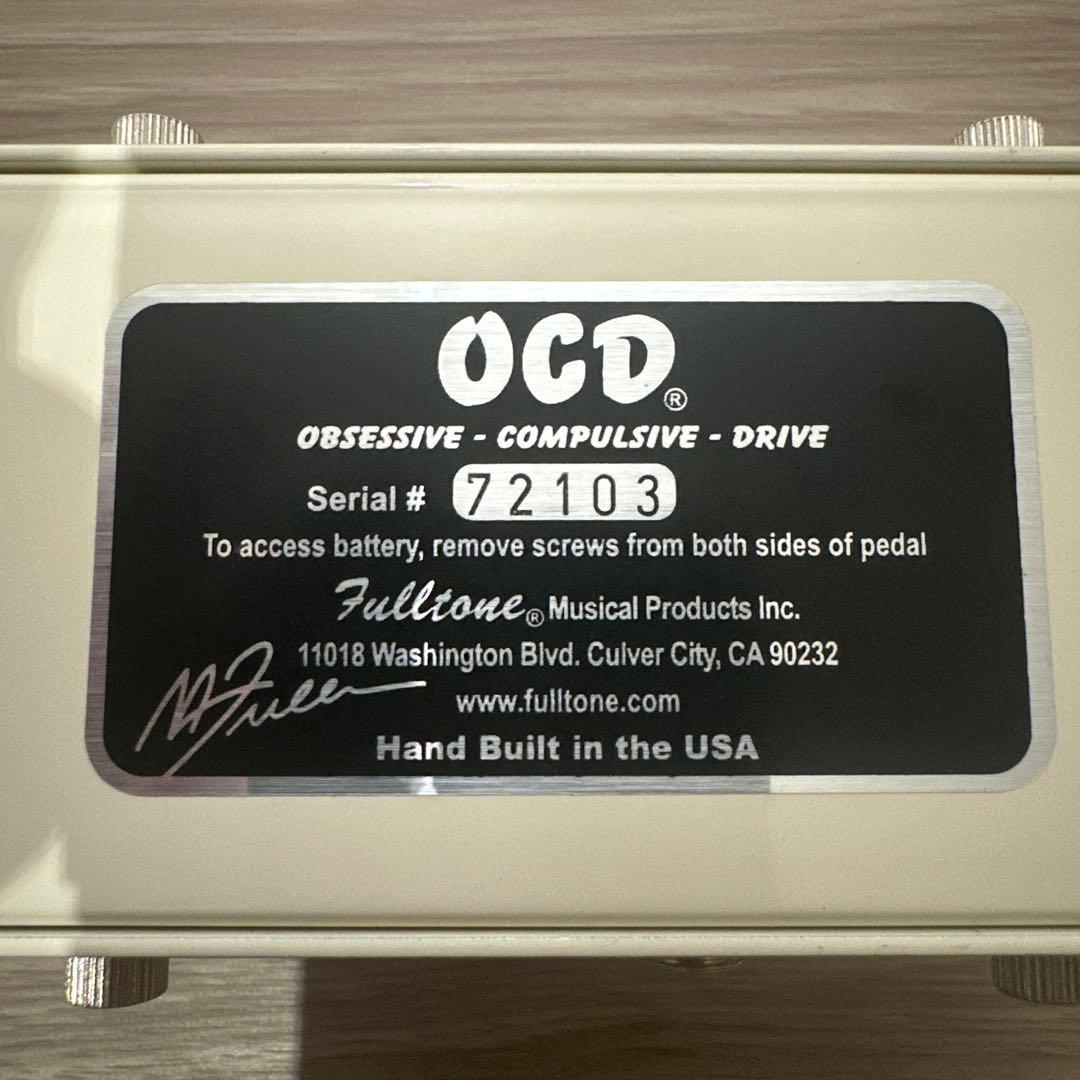 Fulltone OCD v1.5オーバードライブ