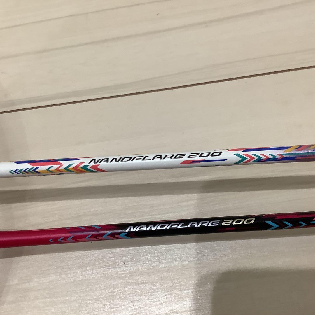 YONEX バドミントン　ラケット　2本　NANOFLARE200