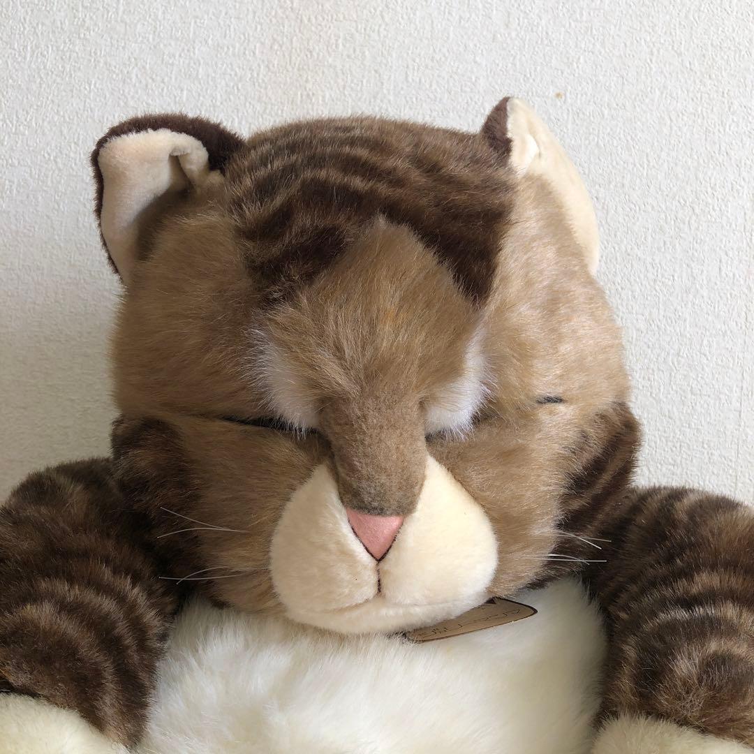 オリエンタルトーイ　ジョリーマンマ　特大　眠り猫ぬいぐるみ　紙タグ有　中古品