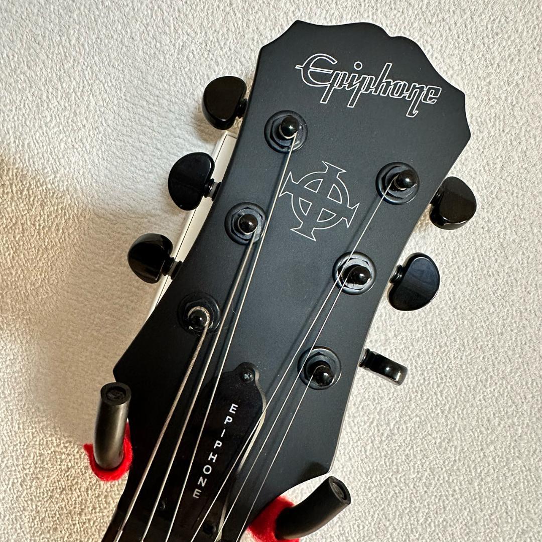 美品 Epiphone Goth Les Paul Studio Black