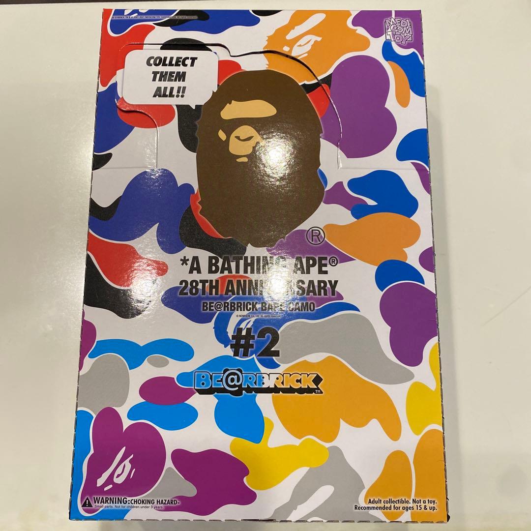 アベイシングエイプ28周年　ベアブリックBAPE CAMO #2  24個入り