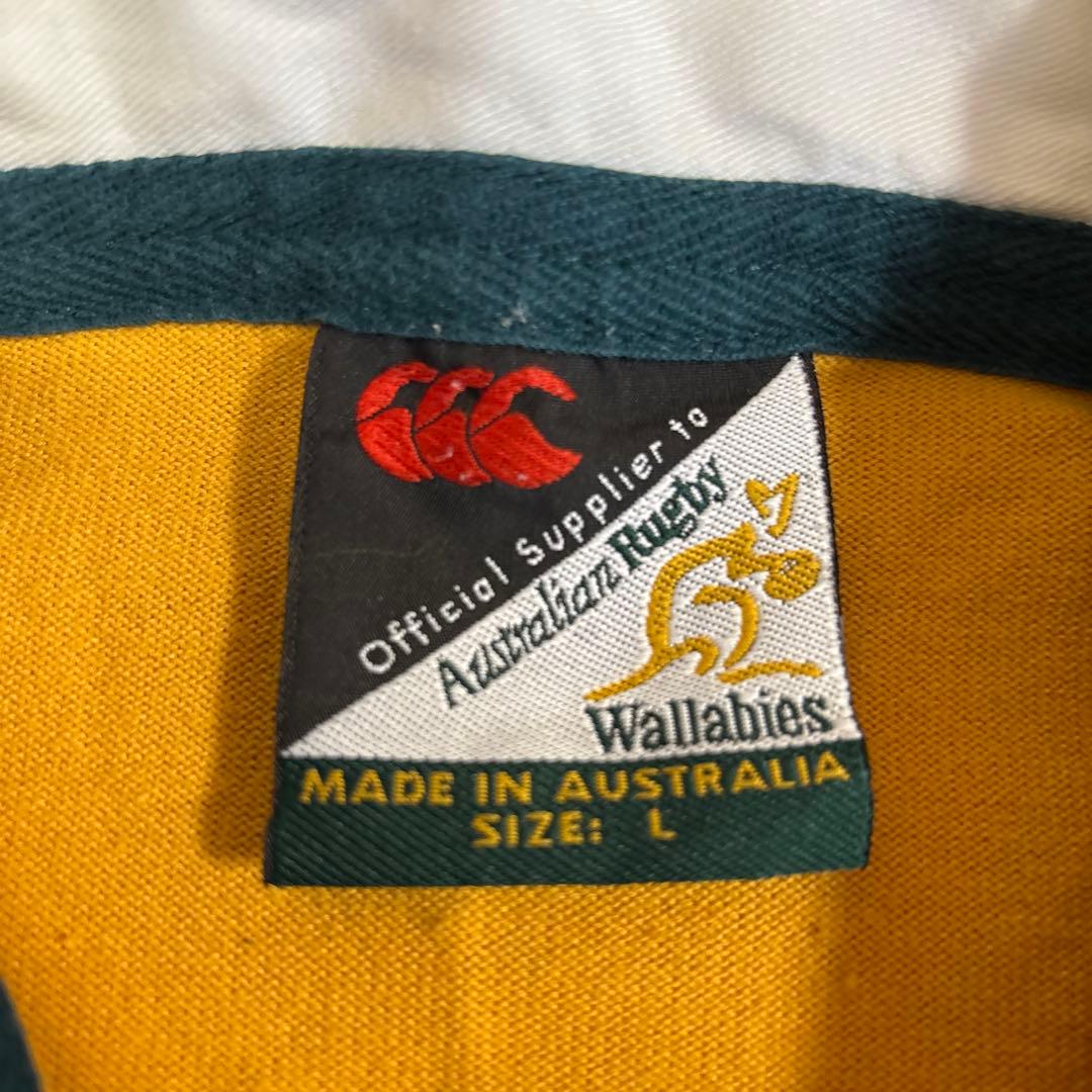Wallabies ラガーシャツ Lサイズ イエロー オーストラリア代表