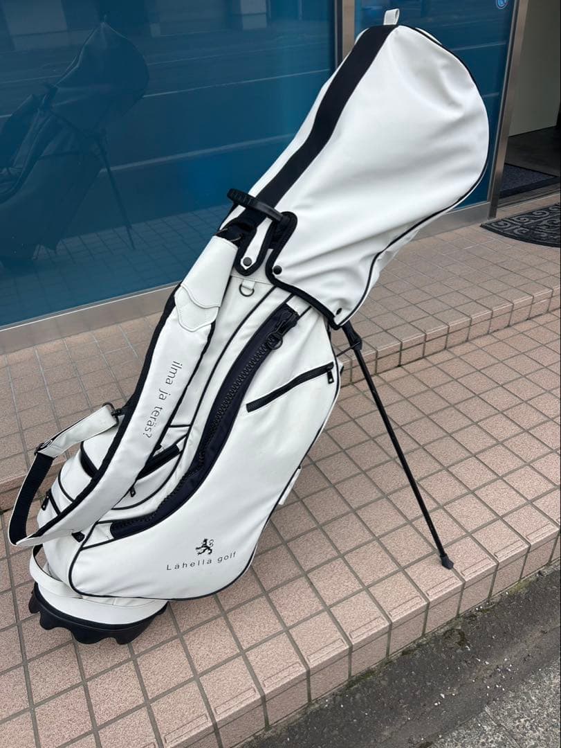 Lahella golf ホワイト スタンド式　キャディバッグ